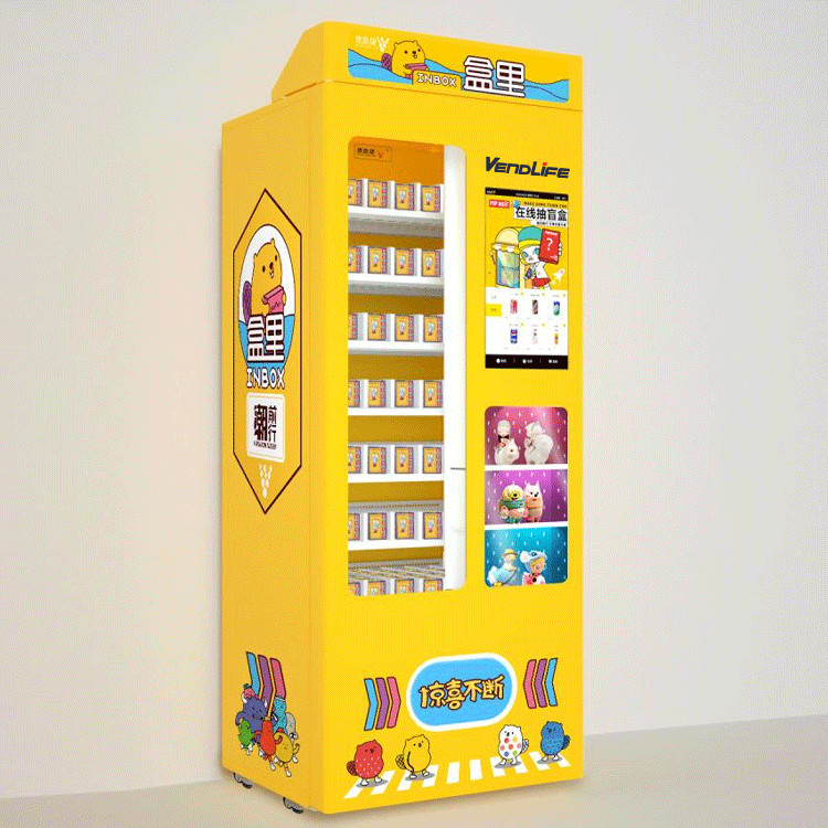 WIFI Blind Box Vending Machine พร้อมโชว์รูมลิฟต์ Direct Push Aisle POP ...